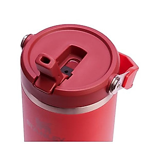 Stanley IceFlow 2.0 Flip Straw Tumbler with Handle 30 oz | Twist On Lid and Flip Up Straw | Leak Resistant Water Bottle | Insulated Stainless Steel | BPA-Free | Chili Red
