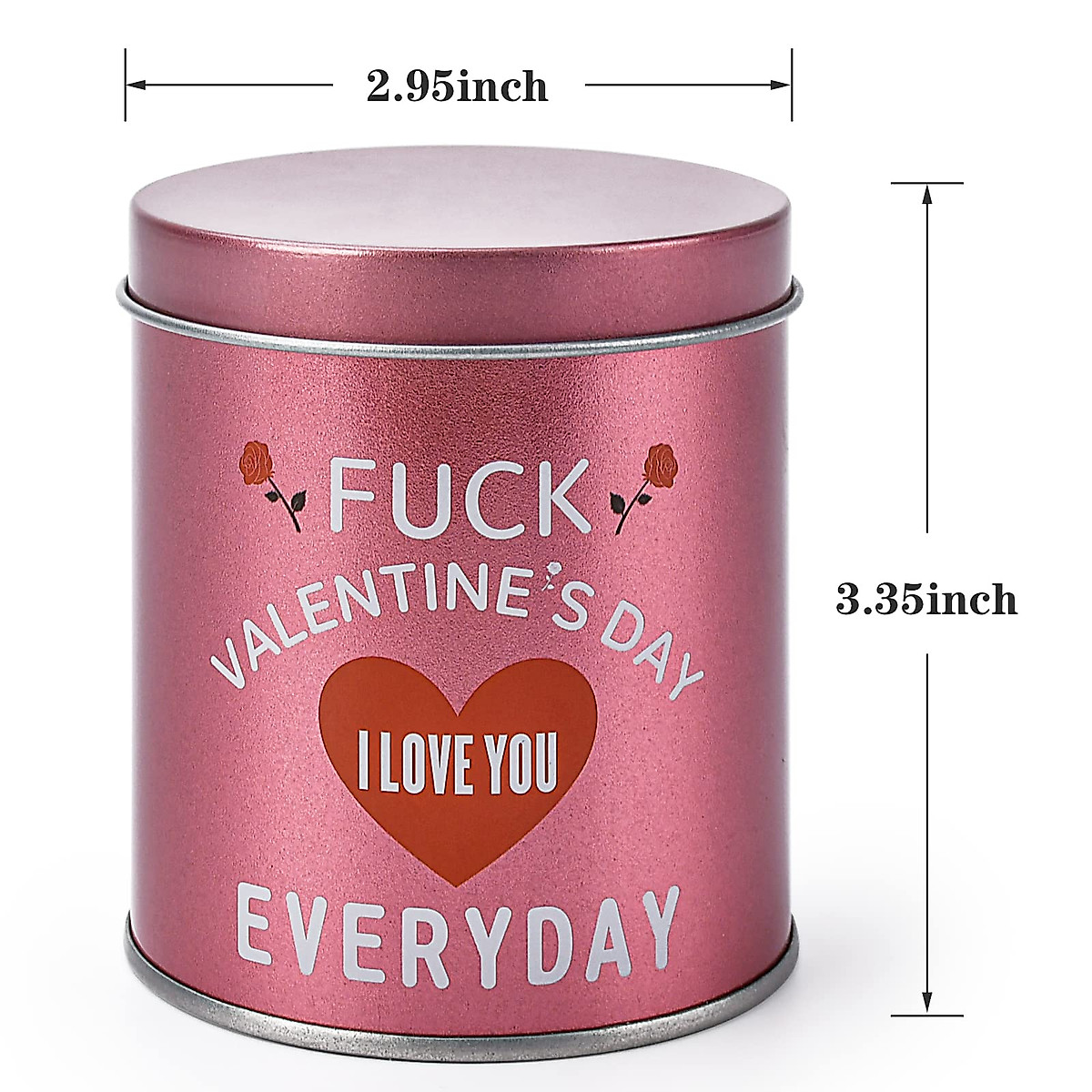 Valentines Day Gifts for Her, Funny Romantic Naughty Gifts for Her Tin Soy Candles Stress Relief Unique Gifts Ideas for Girlfriend Wife Women, 9oz Scented Candles