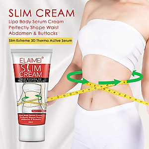 2PC Hot Cream,Fat Burner Sweat Cream-Slimming Cream for Belly,Waist and Thighs, Abdomen,Buttocks, Firming Cream- Goodbye Cellulite for Women Weight Loss Fast