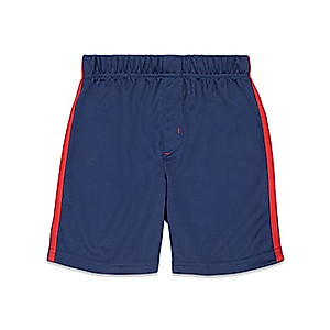 Marvel Avengers Spider-Man Little Boys Graphic T-Shirt Bike Shorts Mesh Outfit Set Red/Blue 7-8