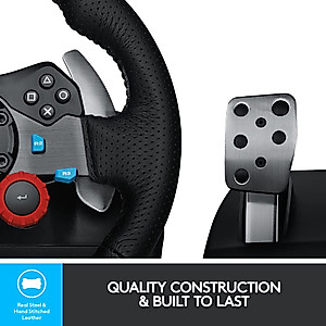 Logitech G29 Driving Force Race Wheel + Logitech G Driving Force Shifter Bundle for PS3 and PS4 (Renewed)