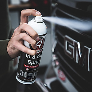 Adam's in and Out Spray, Car Wash Detail Spray, Non-foaming, Low Gloss Coating, Deep Shine for Plastic and Trim, Good for Hard to Reach Areas, Watermelon Scent (1 Pack)