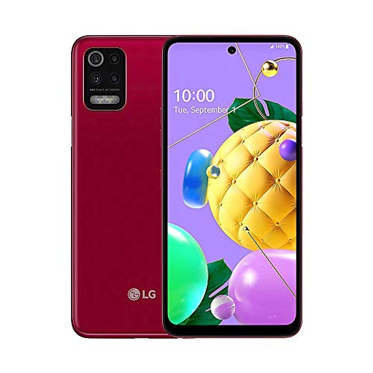 LG K52 LM-K520HMW 64GB GSM Unlocked Android Smartphone (International Variant/US Compatible LTE) - Red