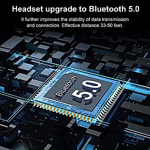 RYNDAO Wireless earplug Neck Band with TF Card Slot, 100 Hours Long Battery Life Headset Bluetooth Headset Neck Built-in Noise Reduction Microphone IPX5 Waterproof, for iPhone/Samsung/iOS/Android