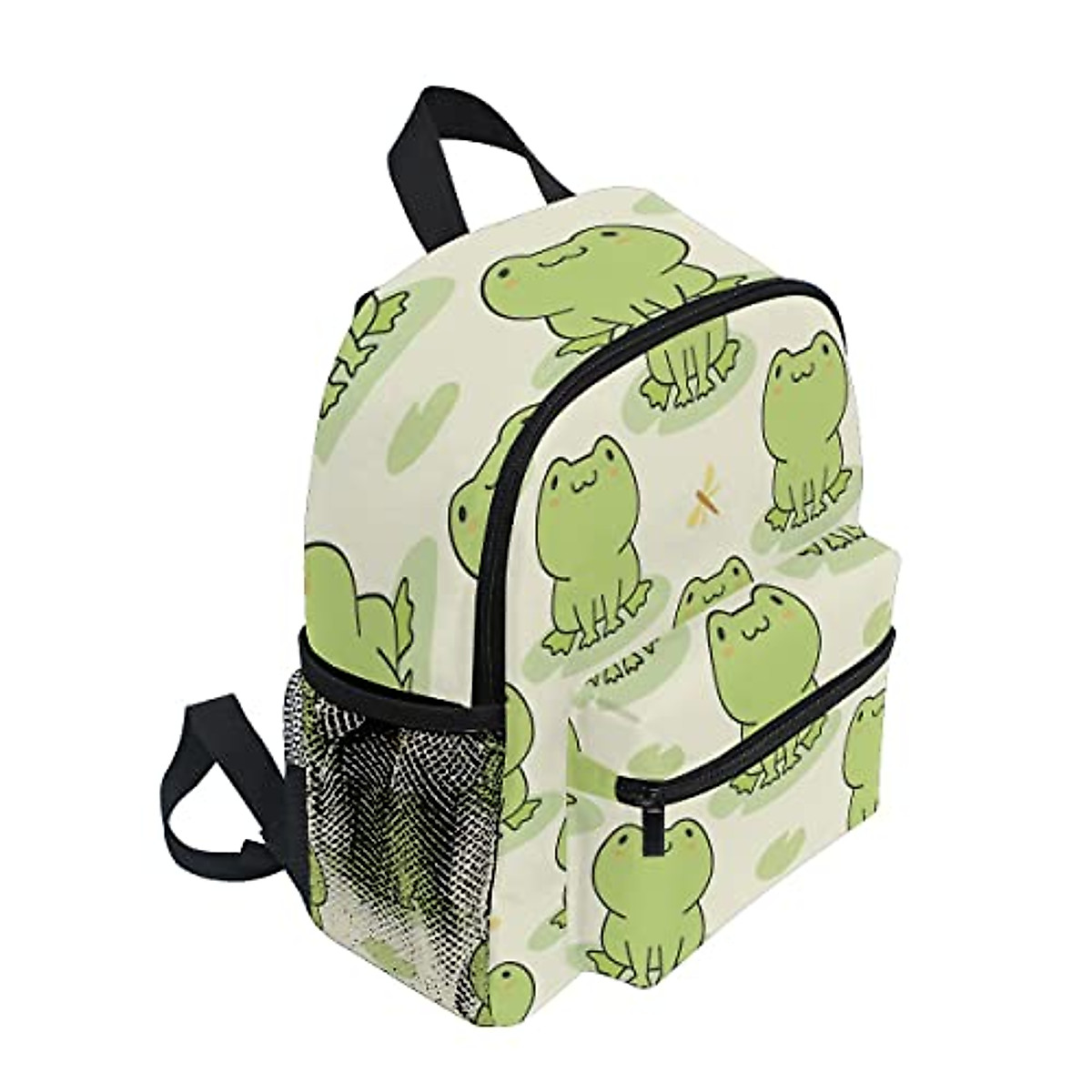 TropicalLife Kids Backpack for Boys Girls School Toddler Cute Animal Frog Pattern Children Preschool Book Bag Kindergarten Travel Backpack Daypack