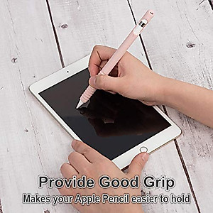 Case for Apple Pencil Grip 1st Generation Apple Pencil Cover Holder for Apple Pencil Sleeve Apple Pen Accessories with Protective Nib Cover Compatible with Apple Pencil 1st Generation Pink