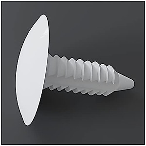 Medium Multi-Gauge Strapping Rivets Fasteners 3/4" Length for Patio Lounge Chair Repair 30 Pack (White)