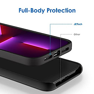 JETech Silicone Case Compatible with iPhone 13 Pro Max 6.7-Inch, Silky-Soft Touch Full-Body Protective Phone Case, Shockproof Cover with Microfiber Lining (Black)