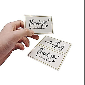 50 Pack Tent Cards with Gold Foil Border for Weddings, Banquets, Events, 2 x 3.5 Inches