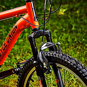 ROYCE UNION RTT 24" Mens 21-Speed Mountain Bike, Aluminum 15 Inch Frame, Trigger Shift, Matte Tangerine (74408)