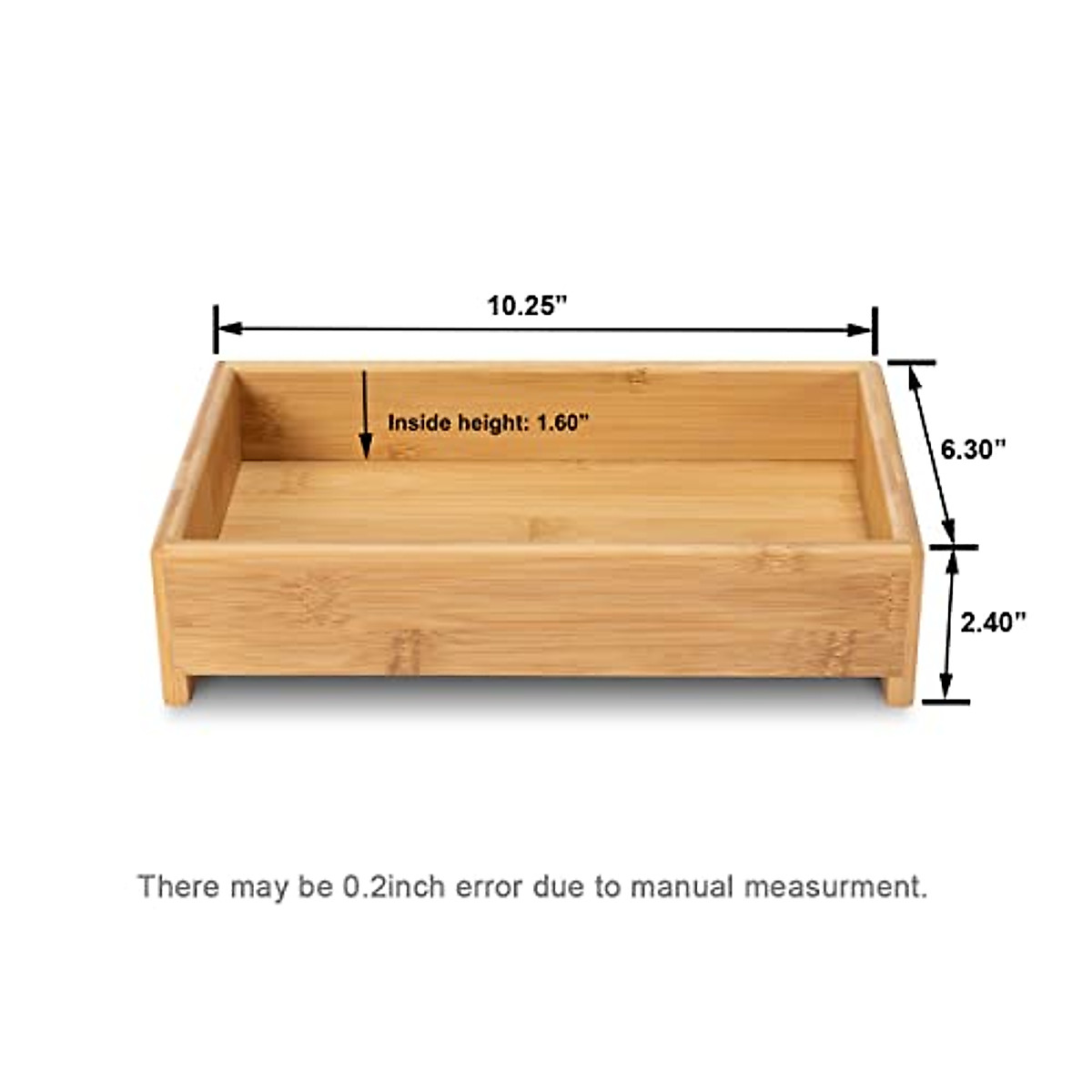 PELYN Make up Organizers and Storage Bathroom Organizer Countertop Bamboo Lotion Skincare Perfume Organizers for Vanity Dresser Bathroom