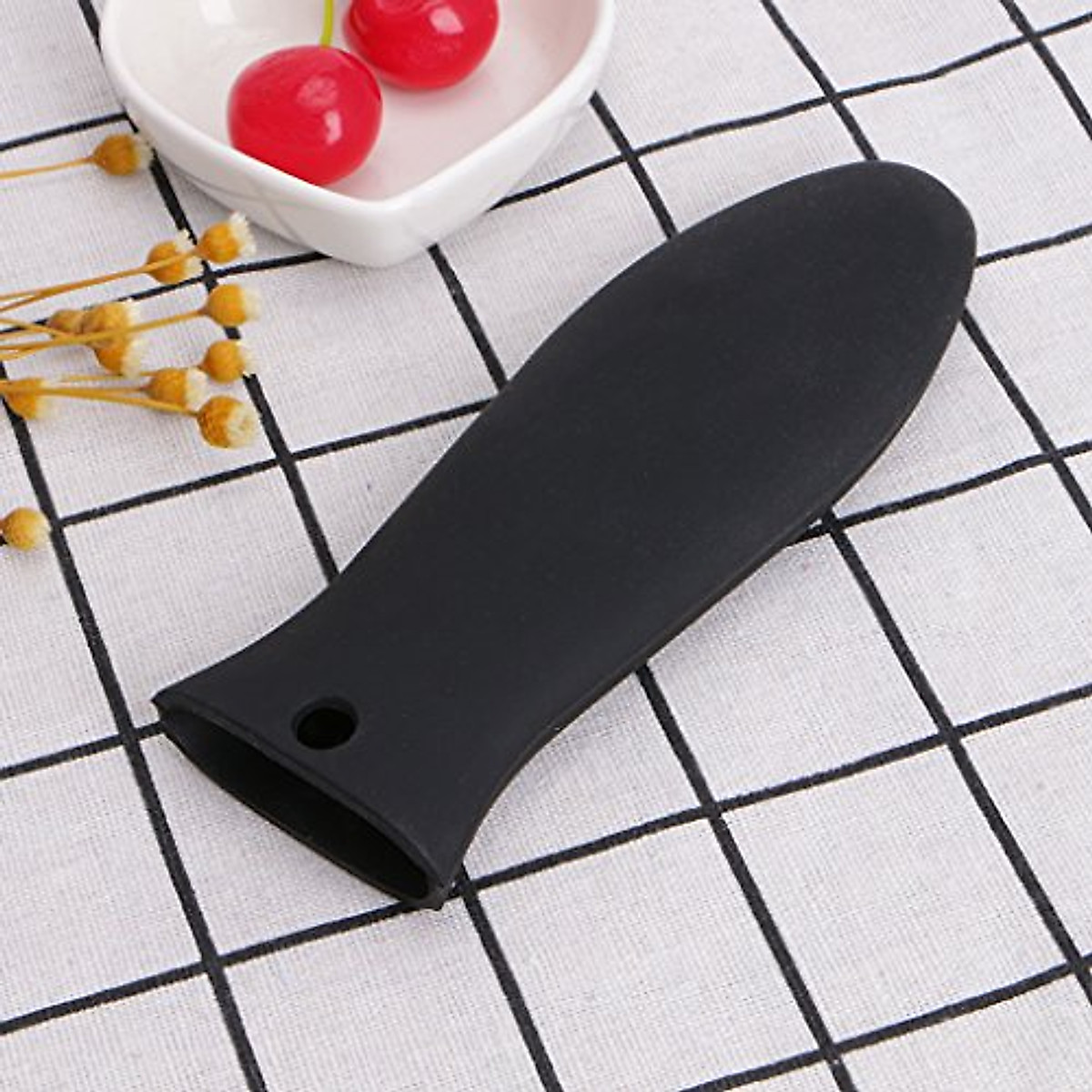 XISAOK Silicone Hot Handle Holder Lodge Pot Sleeve Ashh Cover Grip for Kitchen Pan Hold