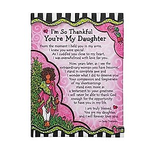 Blue Mountain Arts Daughter Magnet with Easel Back—Birthday, Holiday, Graduation, or "I Love You" Gift by Suzy Toronto, 4.9 x 3.6 Inches (I’m So Thankful You’re My Daughter)
