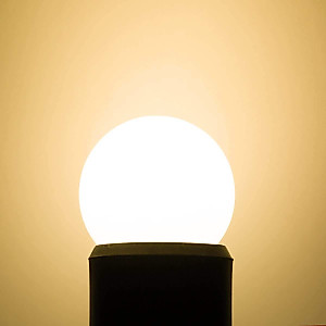 Lxcom Lighting G60 LED Light Bulb 3W Globe Bulbs 25W Incandescent Bulb Equivalent E26/E27 Base Warm White 3000K 300LM LED Small Vanity Light for Makeup Mirror Home Lighting, 6 Pack