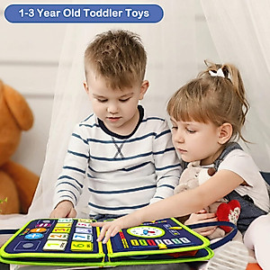 YQTAT Busy Board Montessori Toys for 1 2 3 4 Year Old Boys Girls, Sensory Toys for Toddler 1-3, Toddler Travel Toys Educational Activity Learning Toys, Birthday Gift for Boys Girls