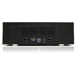 StarTech.com 4-Bay Hard Drive Duplicator and Eraser, External Standalone 1:3 HDD/SSD Cloner/Copier, USB 3.0 / eSATA to SATA Docking Station, Hard Disk Copier / Sanitizer / Wiper Tool (SATDOCK4U3RE)