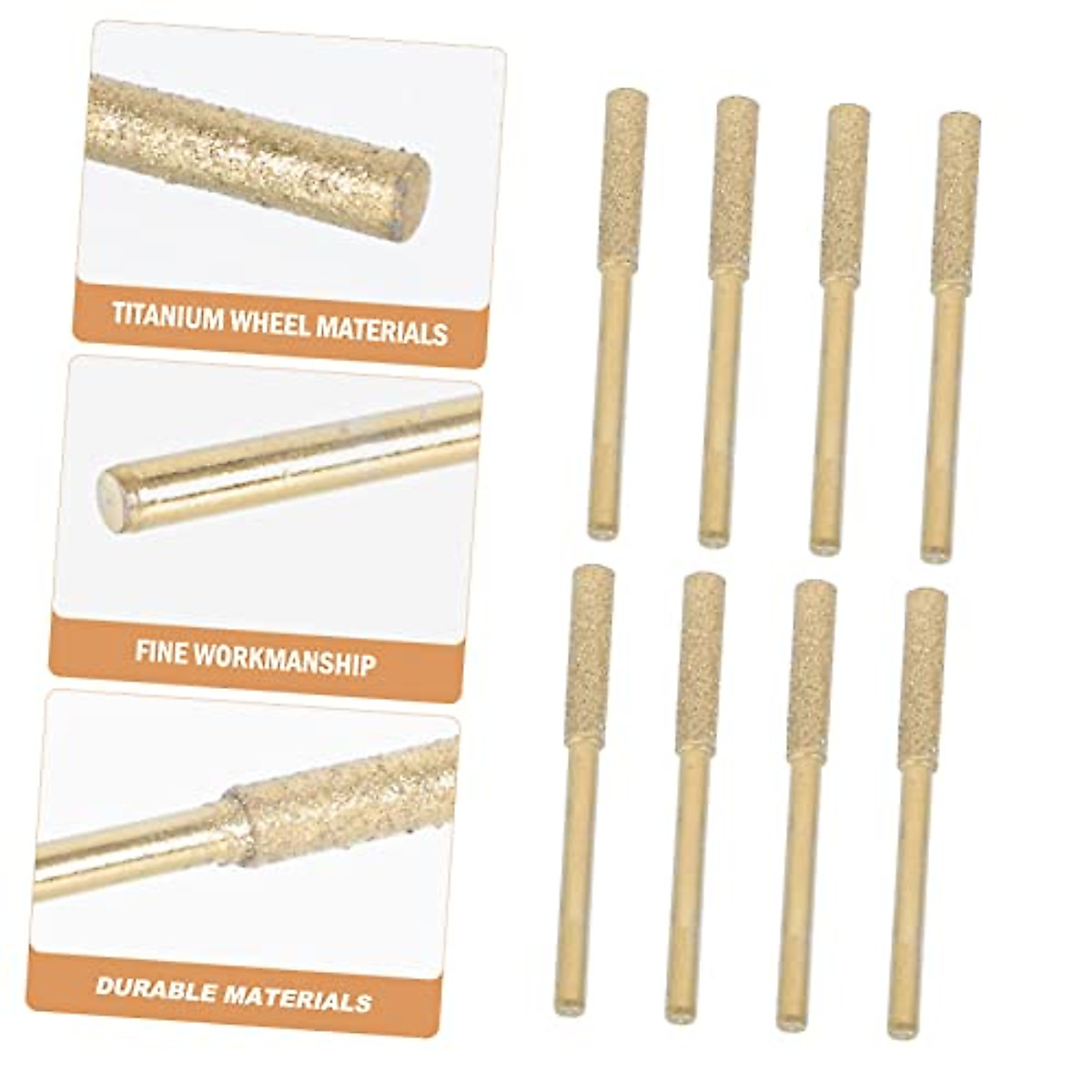 Yardwe 8 Pcs Chainsaw File Chain Tool Home Tools Electric Sharpener Burr Grinding Home Sharpener Diamond Abrasive Deburring Sharpener Practical Diamond Sharpener Sharpening Diamond Tool