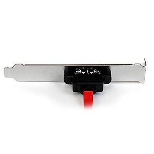StarTech.com 18in 1 Port SATA to eSATA Plate Adapter - External SATA Plate - 6Gbps eSATA Port - Internal SATA to eSATA Adapter - 18 inch (ESATAPLT18IN)