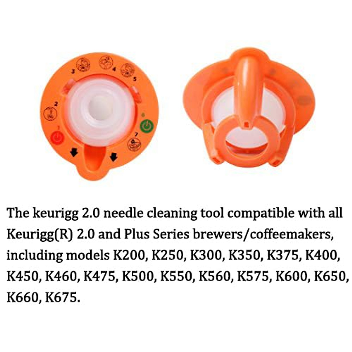 Needle Cleaning Tool for Compatible with Ke-urigg 2.0 brewers/coffeemakers Needle Cleaning Tool To Prevent Clogging Removes Coffee Grounds (2 Pack)