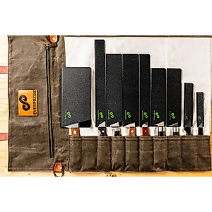 EVERPRIDE 9-Piece Knife Guard Set, Universal Blade Cover Sheaths for Chef and Kitchen Knives – Durable Knife Edge Guards Include Multiple Sizes to Protect Your Full Set of Knives - Knives Not Included