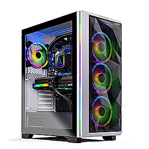 Skytech Gaming PC Desktop – Intel Core i7 12700F 2.1 GHz, Intel Arc A770, 1TB NVME Gen4 SSD, 16GB DDR4 RAM 3200, 650W Gold PSU, 240mm AIO, 11AC Wi-Fi, Windows 11 Home 64-bit,White