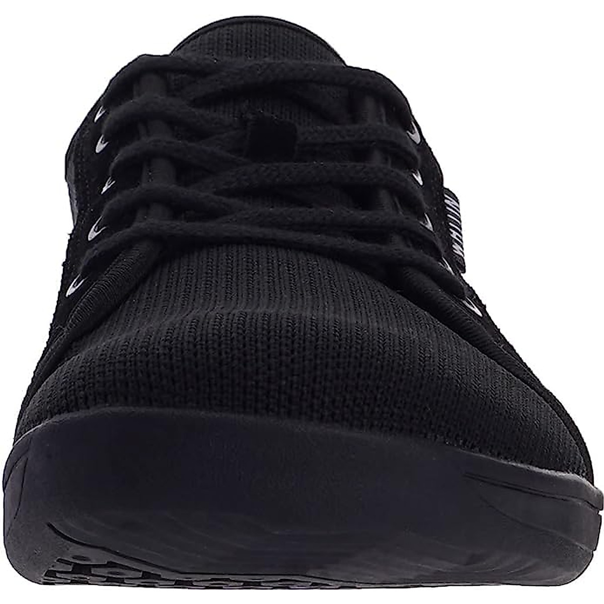 WHITIN Men's Extra Wide Width Fashion Barefoot Sneakers Zero Drop Sole W81 Size 11W Minimus Weightlifting Minimalist Tennis Shoes Walking All Black 44