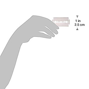 Double Edge Safety Razor blades by Kai Xfit (5 Blades); Durable Stainless-steel Razor blades with Superior Cutting Edge for Precision Shaving; Multiple Uses; Conveniently fits all Double-Edge Razors