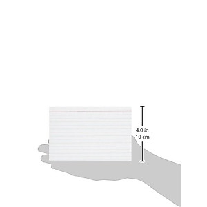 Oxford 4" x 6" Ruled White Index Cards, 100/Pack