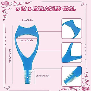 3 IN 1 Mascara Shield Lash Buddy Makeup Cosmetic Eyelash Tool Eyelash, Tool Upper Lower Eye Lash Mascara Shield Guard for Lashes Natural Look Make Up 3 Pack