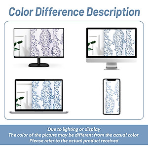 DriftAway Damask Curtains Valances for Windows 2 Pack Farmhouse Style Floral Medallion Patterned Samantha Valance for Living Room Bedroom 52 Inch by 18 Inch Plus 2 Inch Header Dusty Blue