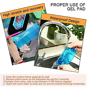 Blulu 6 Pieces Anti-Slip Tools Sticky Mat for Diamond Painting Sticky Gel Pad Non-Slip Universal Mount Holder 5.6 x 3.3 Inch for Holding Tray 5D Diamond Embroidery Accessories for Kids or Adults