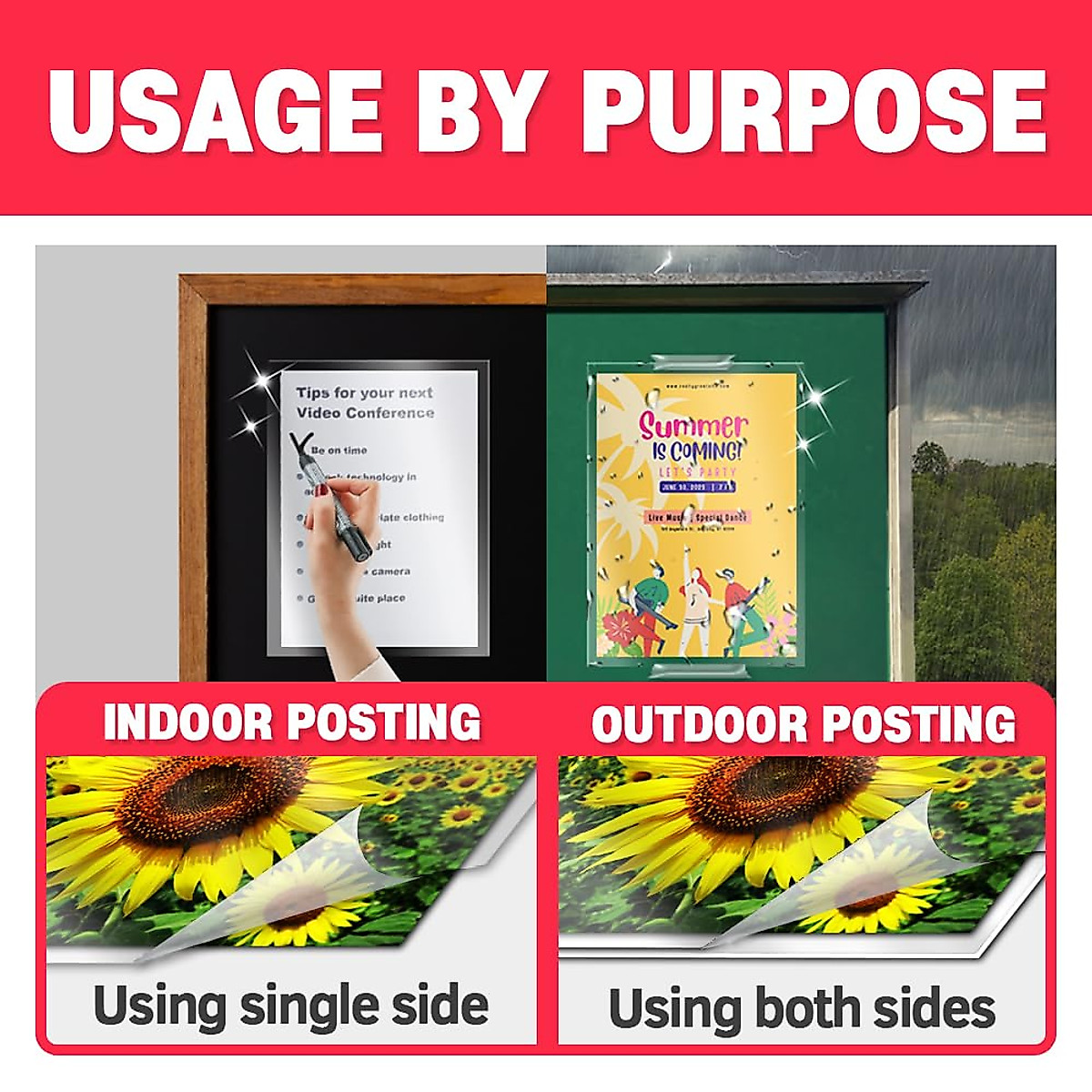 No Heat Laminating Sheets Self Sealing 8.5 x 11 Inch, 20 Pack, 4mil Thickness, No Machine Self Adhesive Laminating Sheets [Letter Size] by HA SHI