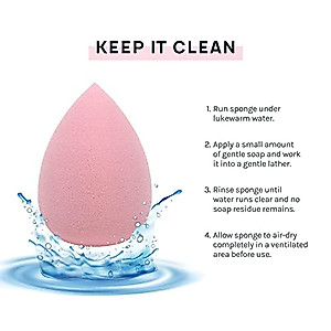 AOA Studio Collection Makeup Mochi Sponge Set Makeup Blender Latex Free and High-definition Set of 6 Makeup Blender For Powder Cream and Liquid Wonder Blender Beauty Cosmetic (6 Count)