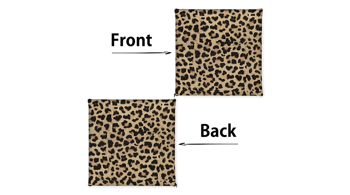 Leopard Print Memory Foam Chair Cushion for Office & Home | Pardick