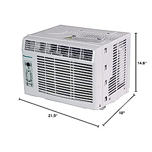 Keystone Energy Star 12,000 BTU Window Mounted Air Conditioner & Dehumidifier with Smart Remote Control - Window AC Unit for Apartment, Living Room, Garage & Medium Sized Rooms up to 550 Sq.Ft.