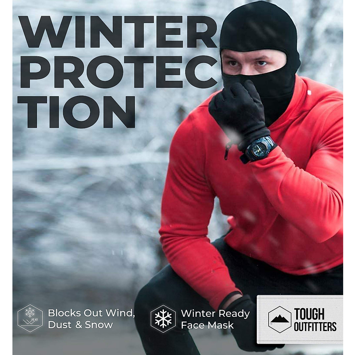 Balaclava Ski Mask - Cold Weather Face Mask for Men & Women - Windproof Hood Snow Gear for Motorcycle Riding & Winter Sports