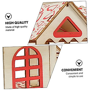 CRILSTYLEO 1 Set Hamster House Wooden Toys Sport Accessories Rat Accessories for cage Hamster Activity Center Hamster Accessories Dwarf Hamster Hideout Hamster Playing Castle Climbing Ladder