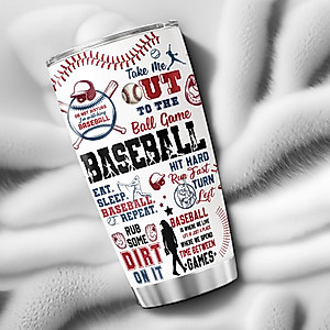 Baseball Mom Daily, Handle Cup Tumblers For Women Day Mother Cups Coffee Mothers Mama Funny Insulated, Tumbler 20 Oz With Lid And Straw, Baseball Gifts