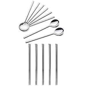Stainless Steel Korean Spoon and Stainless Steel Chopsticks