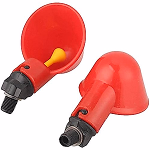 erduoduo 24 Packs Poultry Drinking Watering Cups for Chicken/Quail Water Cups Drinker Automatic Farm