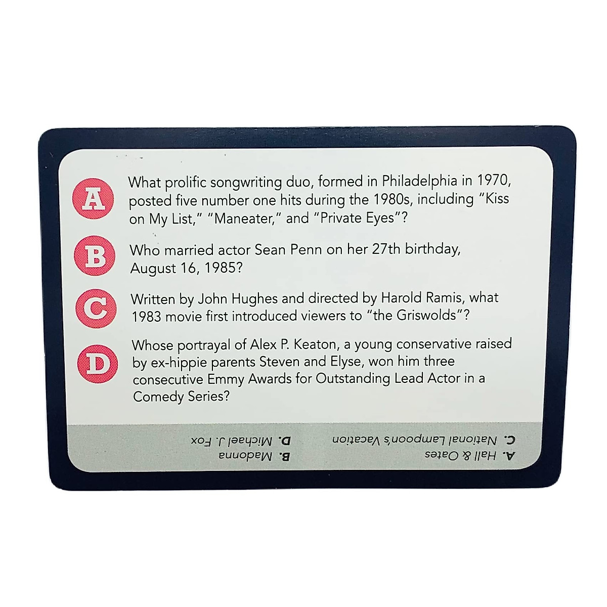 You Gotta Know 1980s - Trivia Game