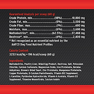 Annamaet Glycocharge – Post-Exercise Supplement for Canine Athletes and Working Dogs – with Maltodextrins to Help Replenish Muscle Glycogen for Faster Recovery - 300 g