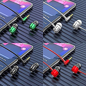 Gaweb Earphones, 3.5mm Jack Earbud Functional Good Sound Quality 1.2m Music Earbud Wired Headset for Listening to Songs - Black (2473946-Gaweb-1)