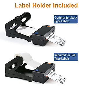 LotFancy Thermal Label Printer, 4x6 Shipping Label Printer with High Speed 150mm/s, Address Postage Barcode Mailing Printer for USPS, Amazon, Ebay, Shopify Labeling, Work with Windows, Mac System