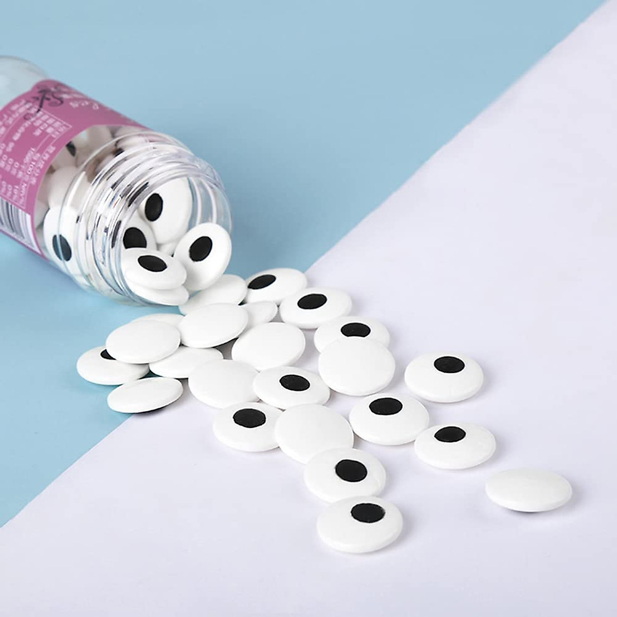 2 Bottles Candy Eyes Eyeballs Cake Cupcake Toppers Edible Eyes for Decorating, Two Size Mixed - Halloween, Christmas, Easter, and Edible Art Project Candy Decorations