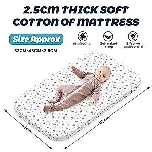 VANCLE Baby Bassinet Bedside Crib for Baby Sleeper, Portable Mesh Bassinet with Wheels & Comfy Mattress, Height Adjustable Baby Bed for Infants & Newborn Baby Boy & Girl (Grey)