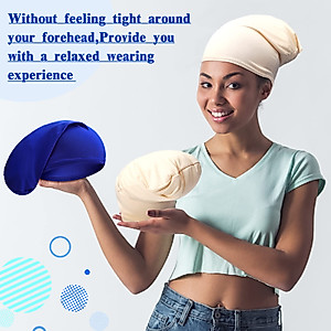 8 Pieces Unisex Dreadlock Cap Dreadlock Spandex Cap Long Hair Dreads Head Wrap Sleep Bonnet Full Cover for Men, 15 x 9 Inch (Assorted Color)