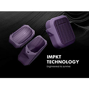 LAUT - Capsule IMPKT for AirPods 2 and 1 Charging Case | Ultra-Tough | Impact Ready | Front LED Visible (Slate)
