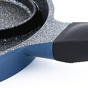 UPIT 3-Cup Egg Frying Pan for Induction Stovetop, Nonstick Coating Aluminum Egg Cooker Pan