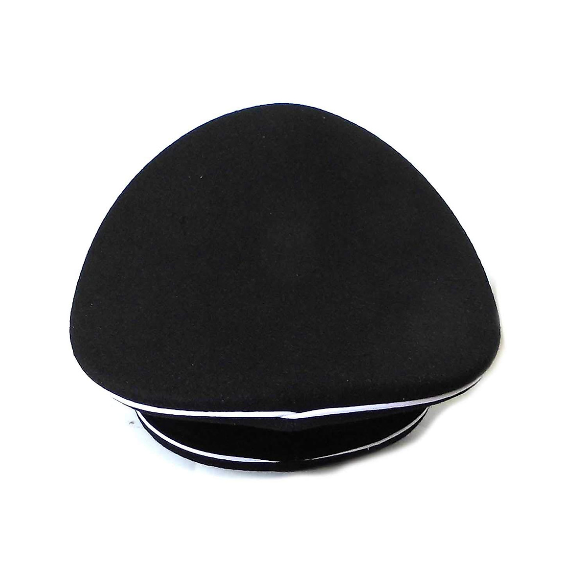 German Officer Hat Crusher Cap with Silver Chin Cord Wool Material 61 cm